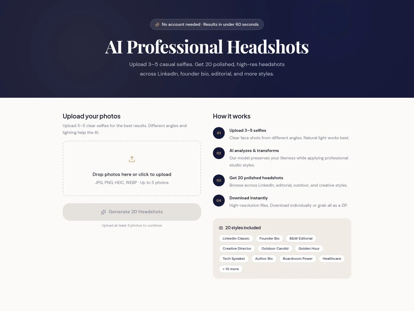 AI Headshot Creator