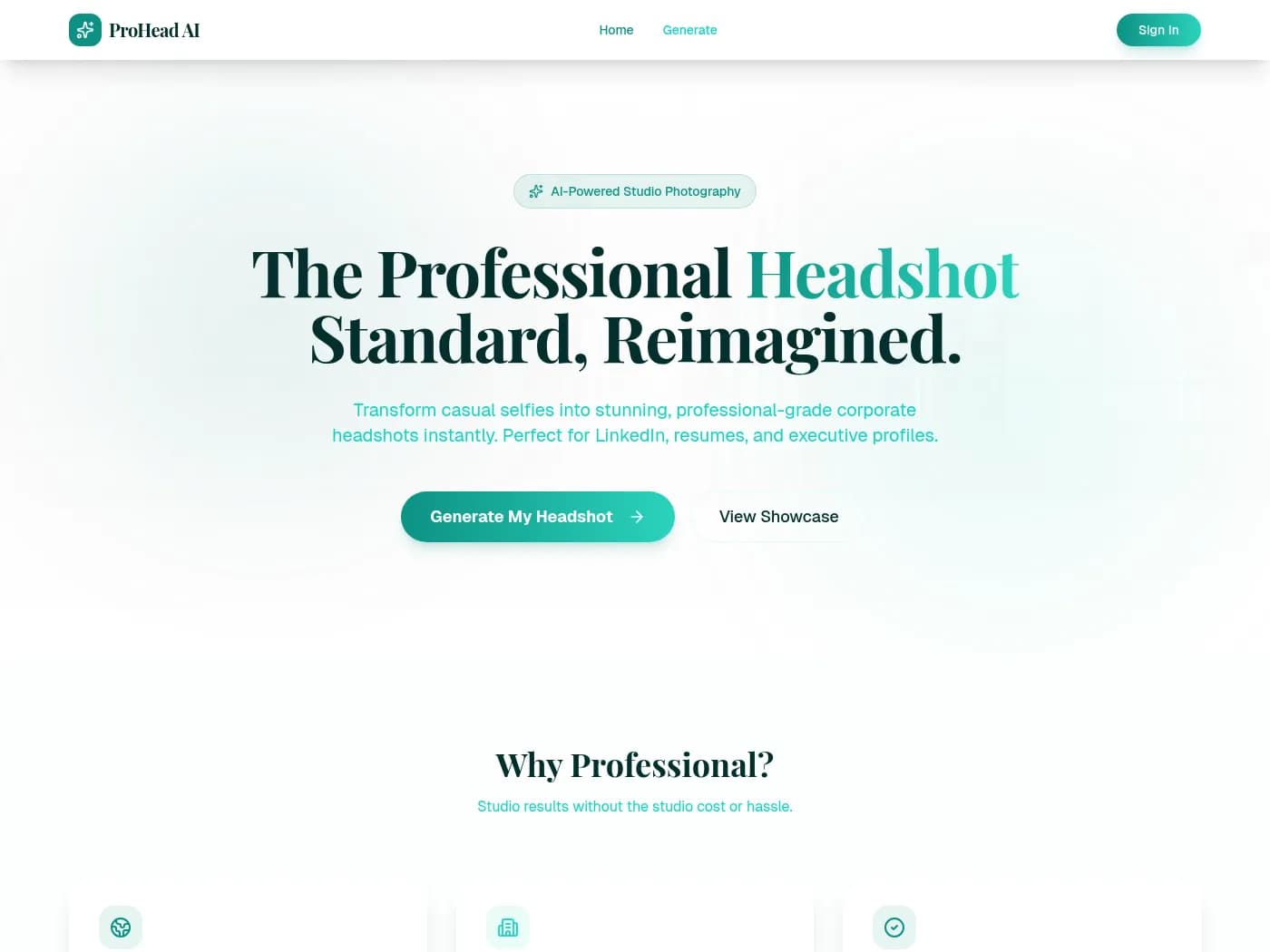ProHead AI Generator
