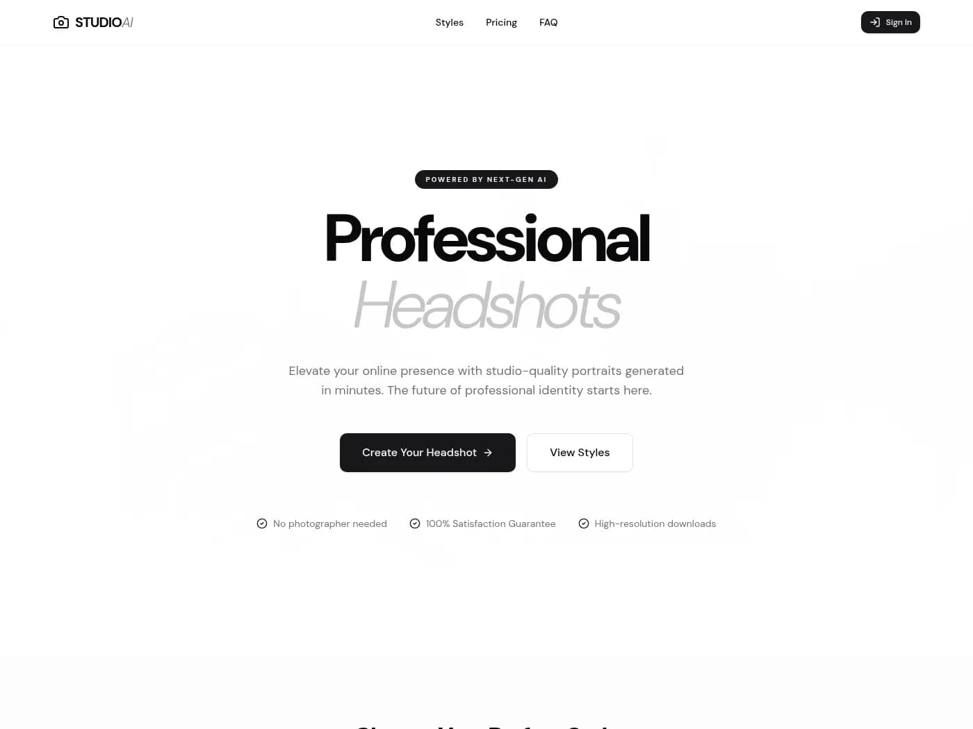 AI Headshot Studio