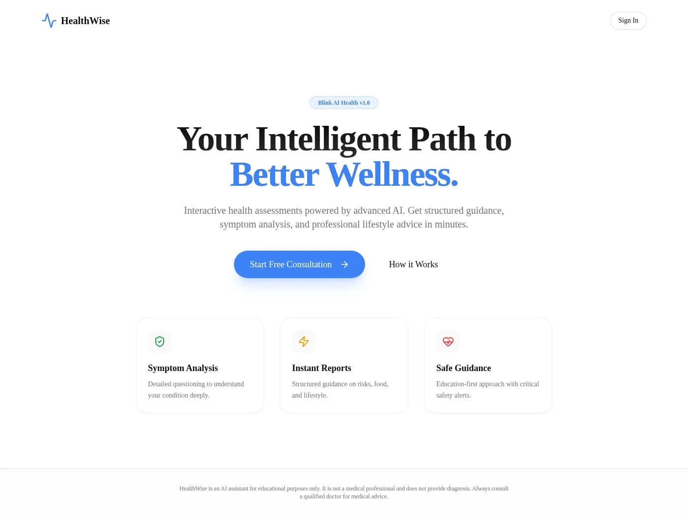 HealthWise AI Assistant