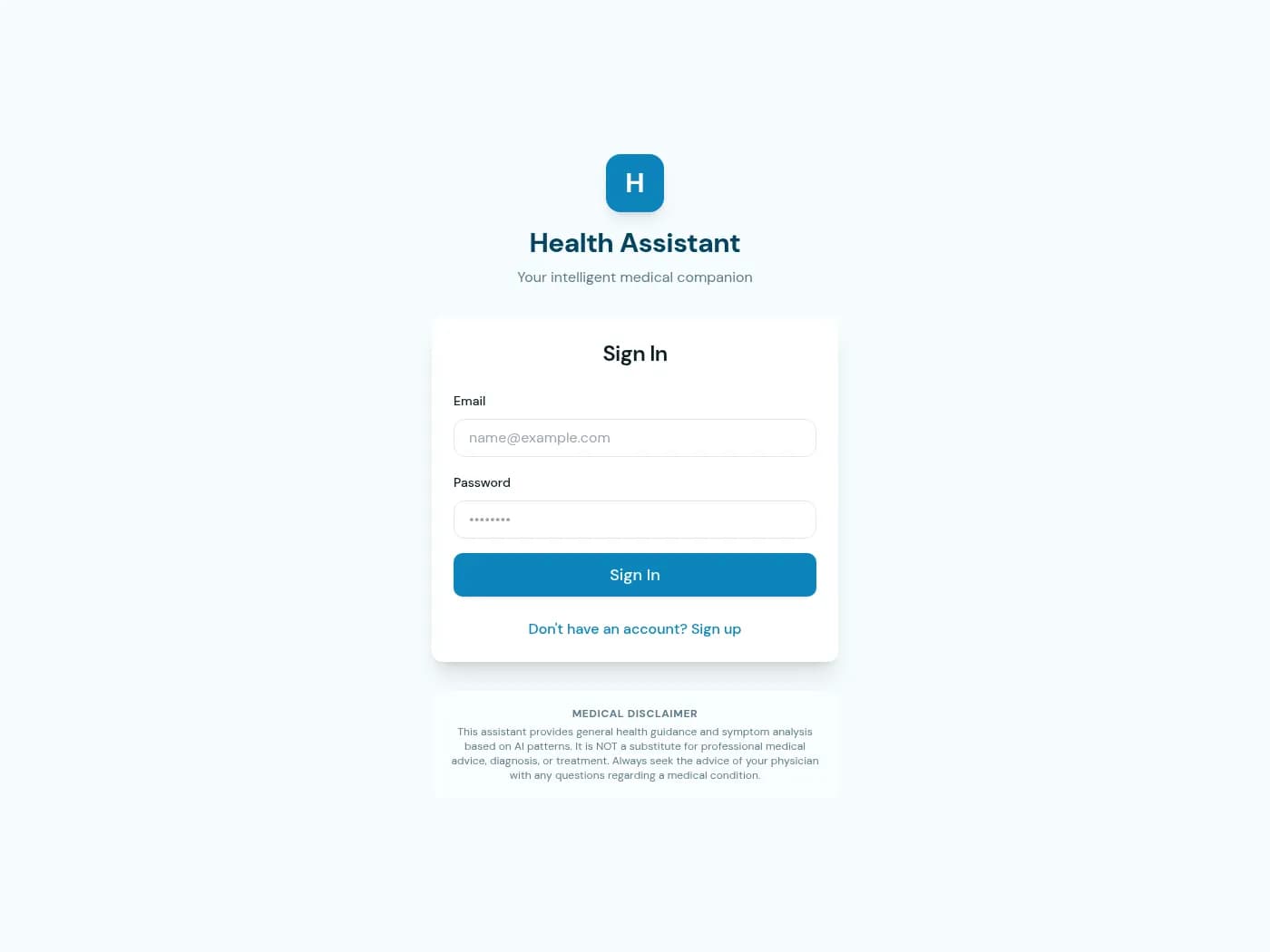 AI Health Assistant