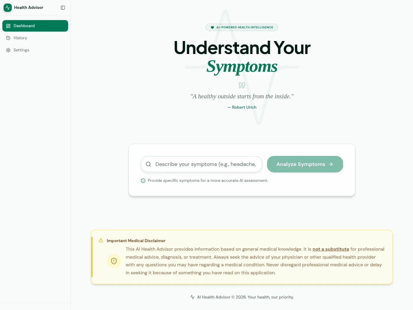 AI Health Advisor