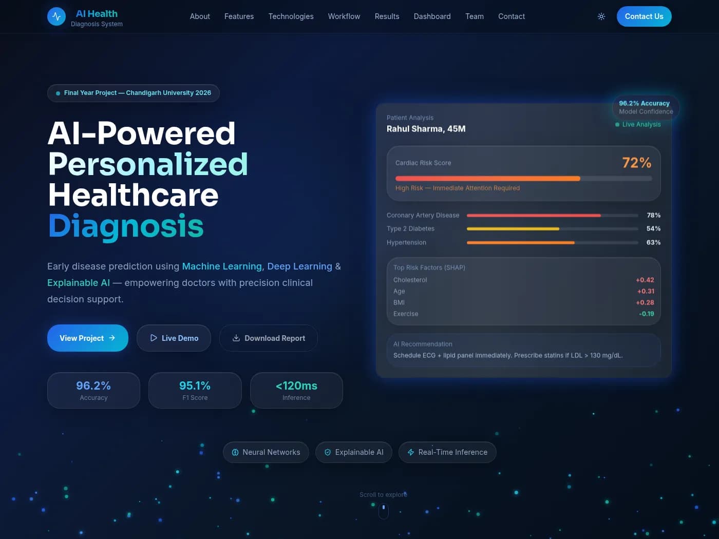 AI Health Diagnosis UI