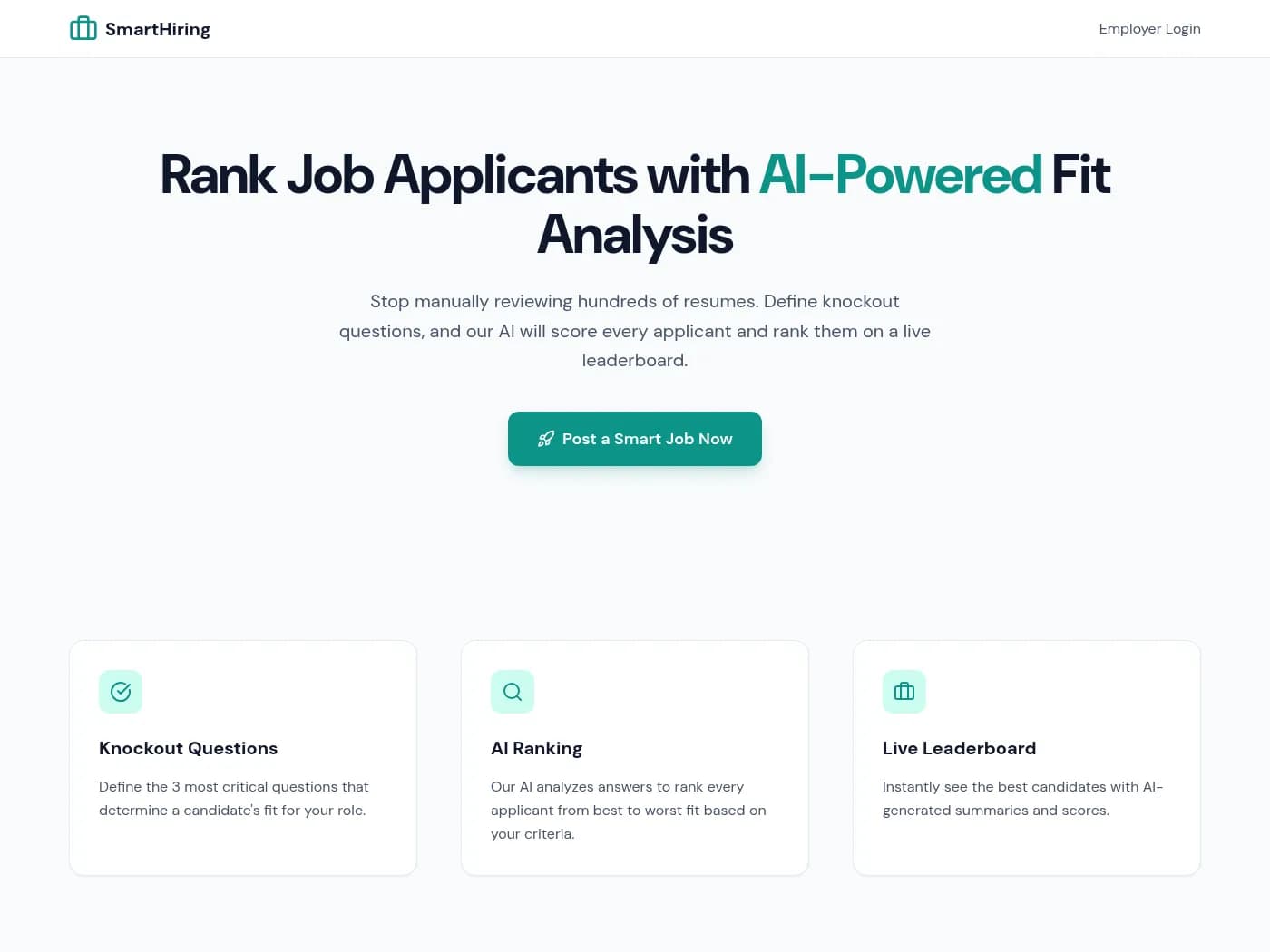 Smart Hiring Page