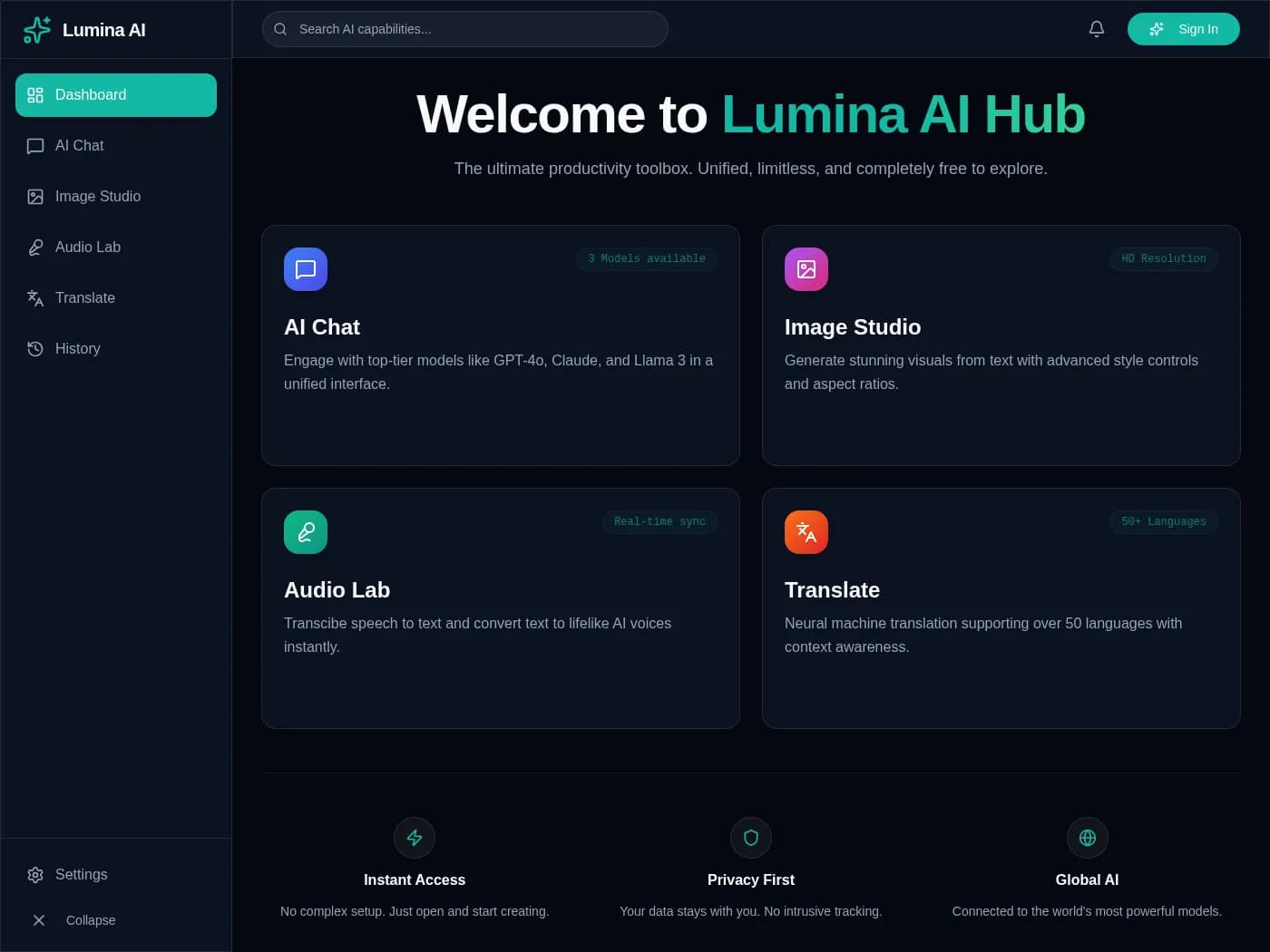 All-in-One AI Hub