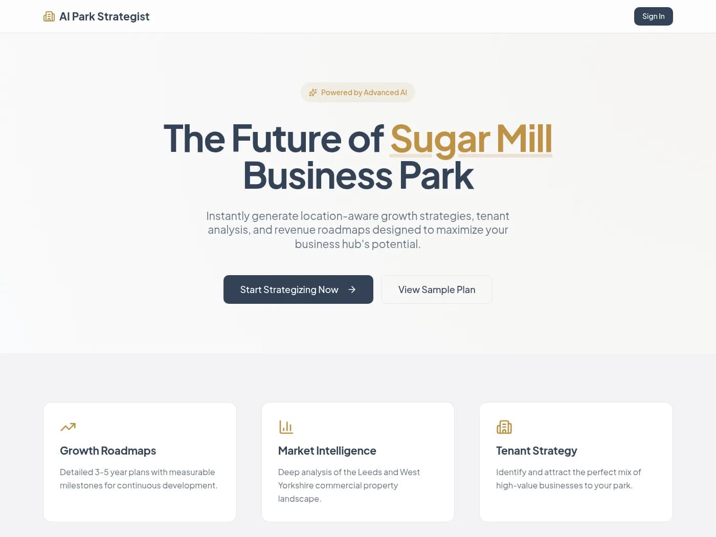 AI Business Park Strategist