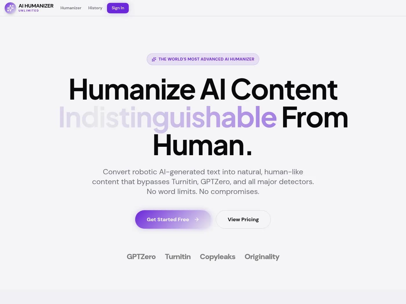 Unlimited AI Humanizer