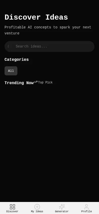 Brainstorm AI Ideas App