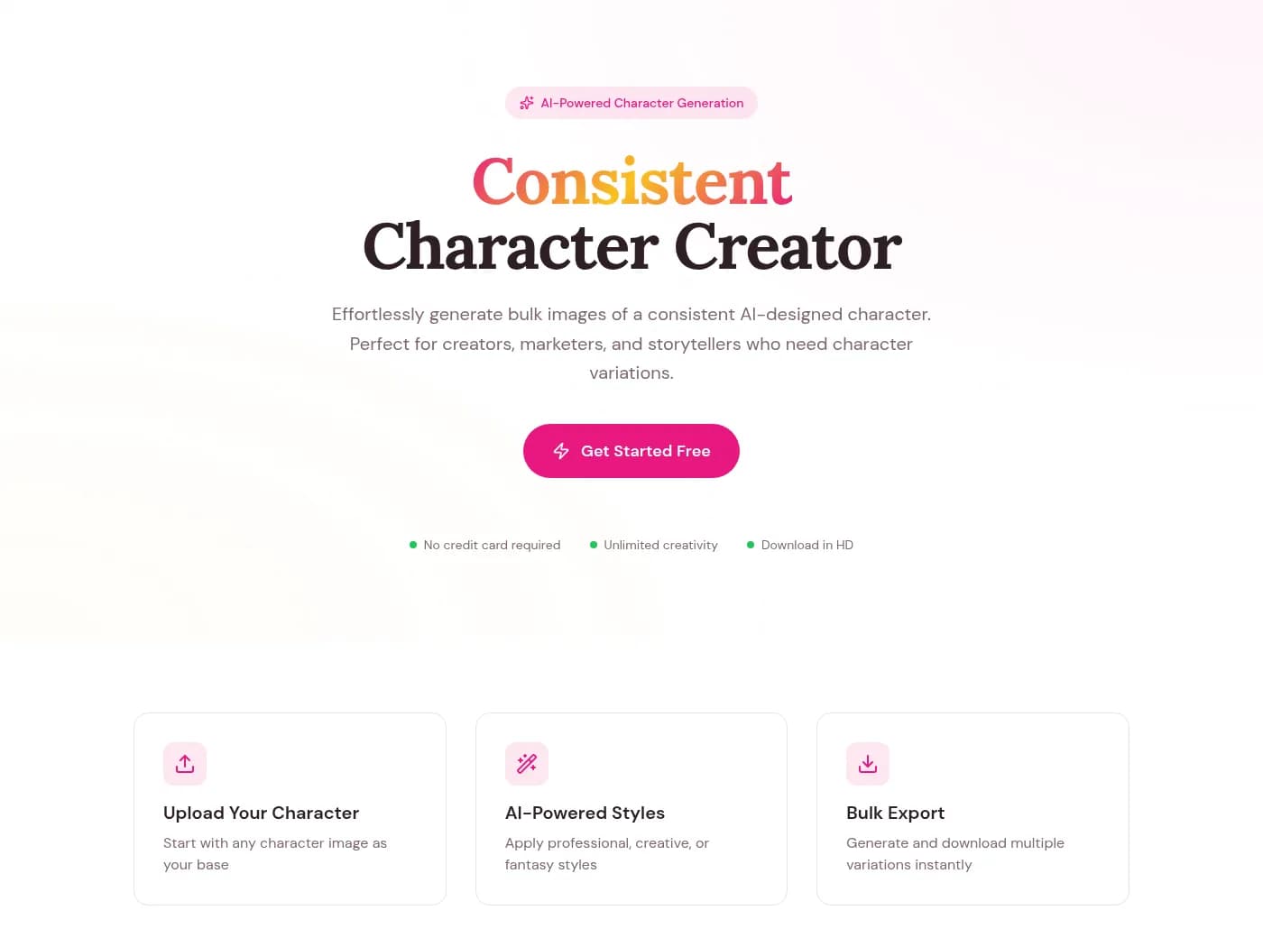 Consistent Character Creator