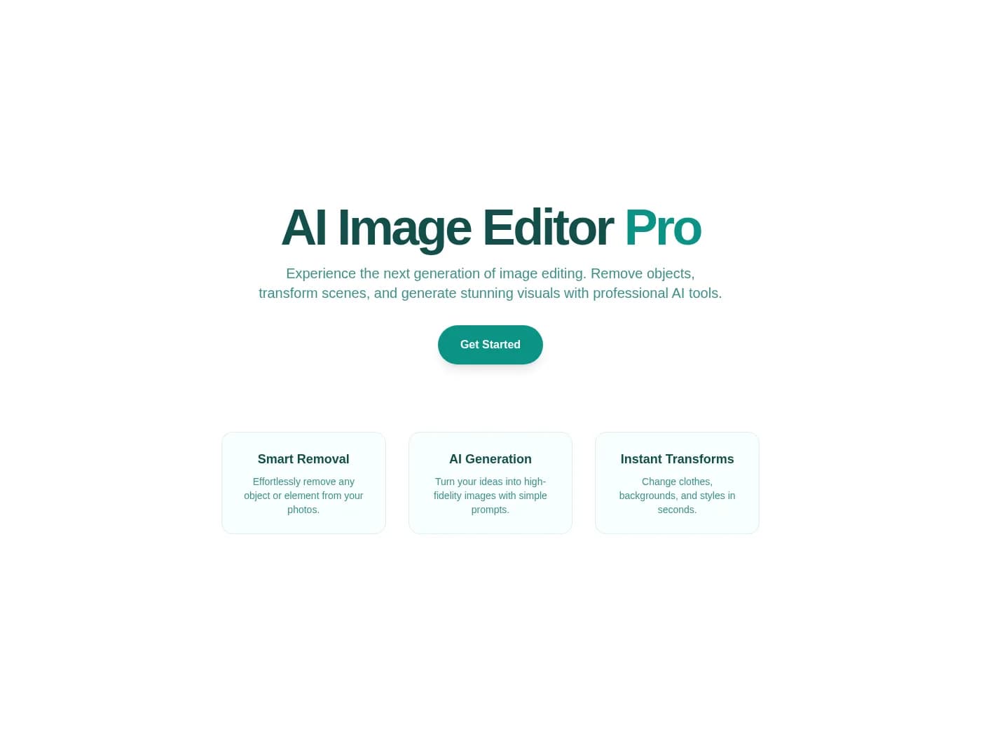 AI Image Editor Pro