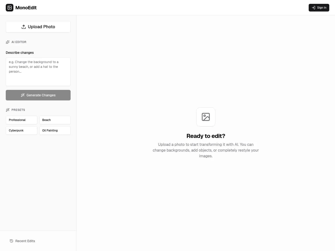 AI Photo Editor