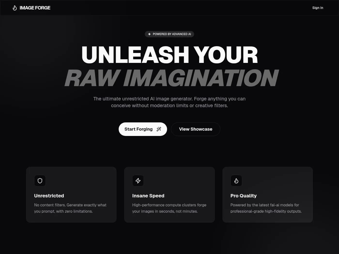 Unlimited AI Image Forge