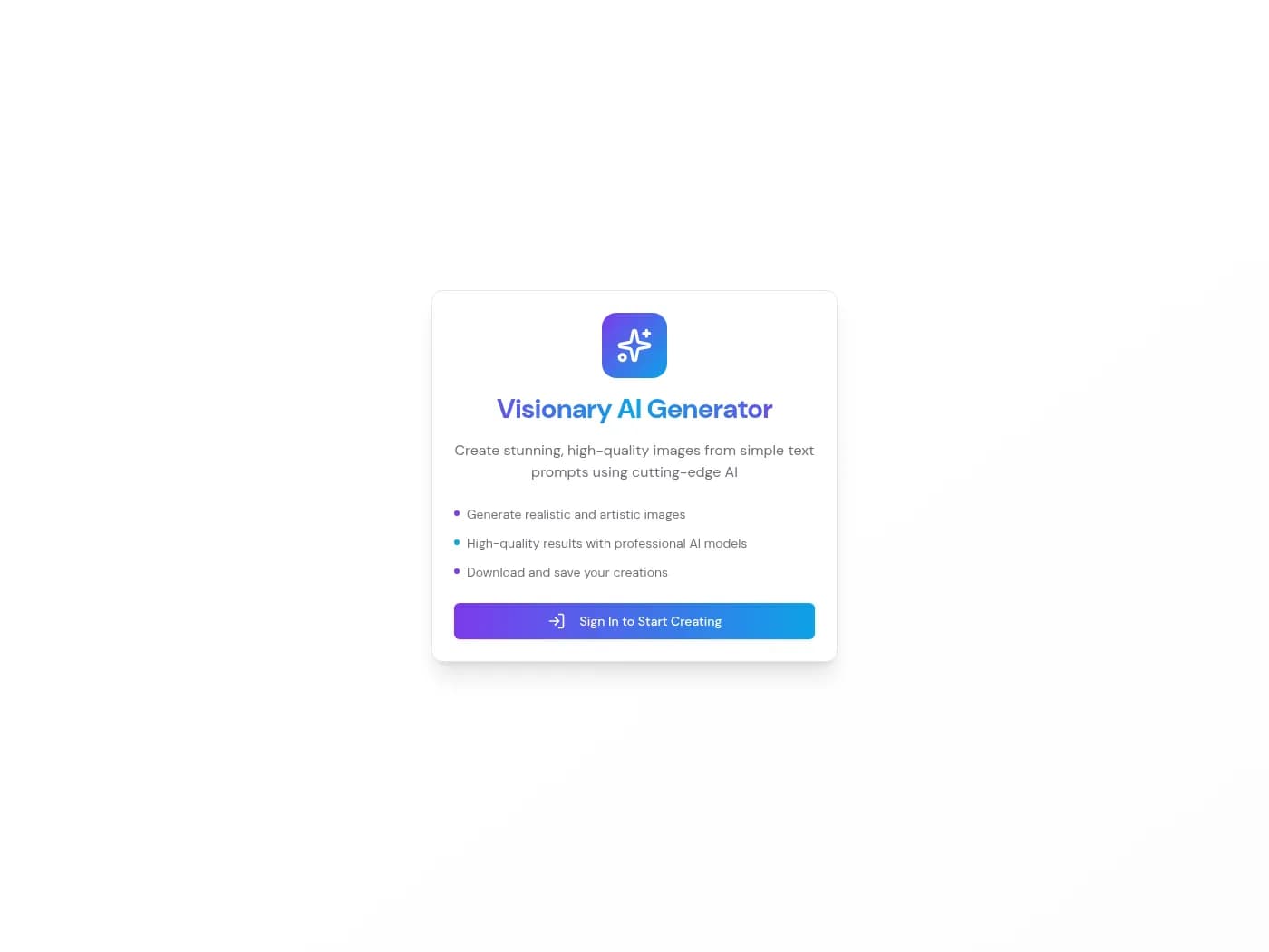 Visionary AI Generator