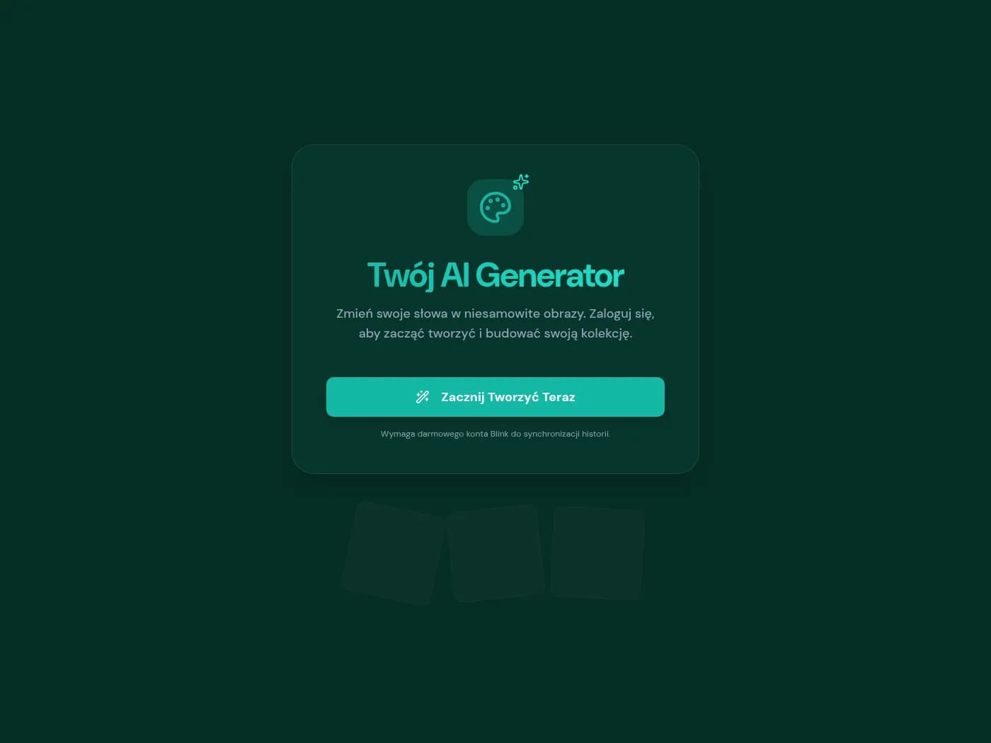 Mój AI Generator Obrazków