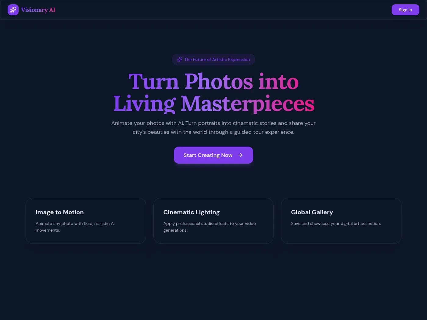 Visionary AI Art Generator