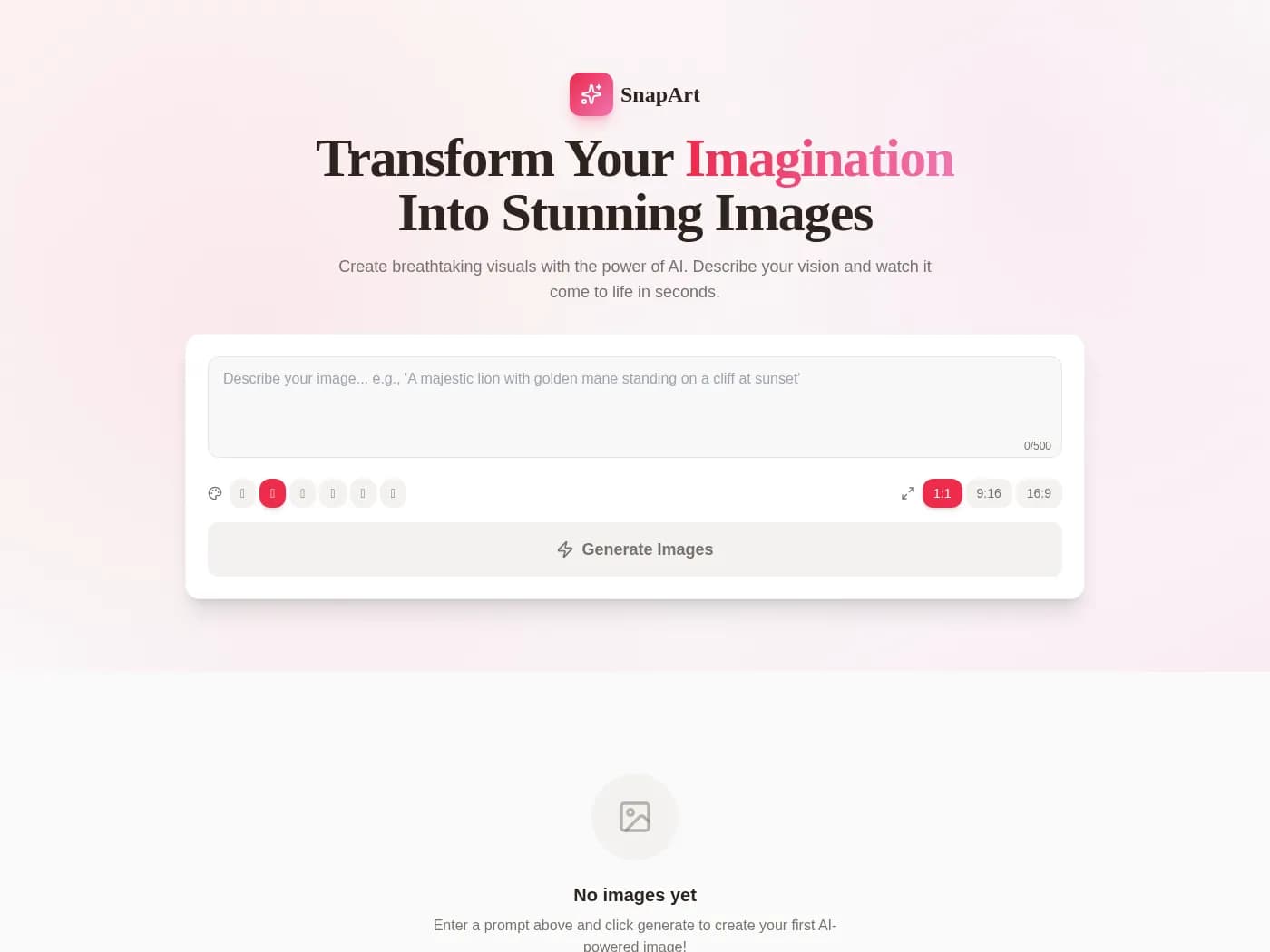 SnapArt AI Generator