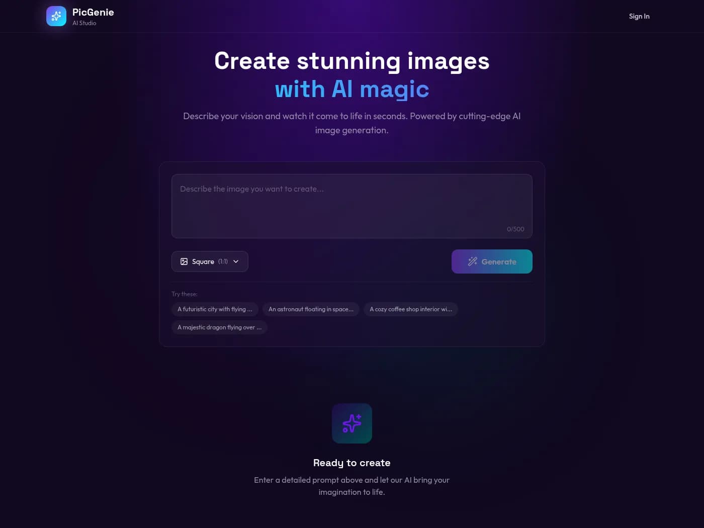 PicGenie AI Studio