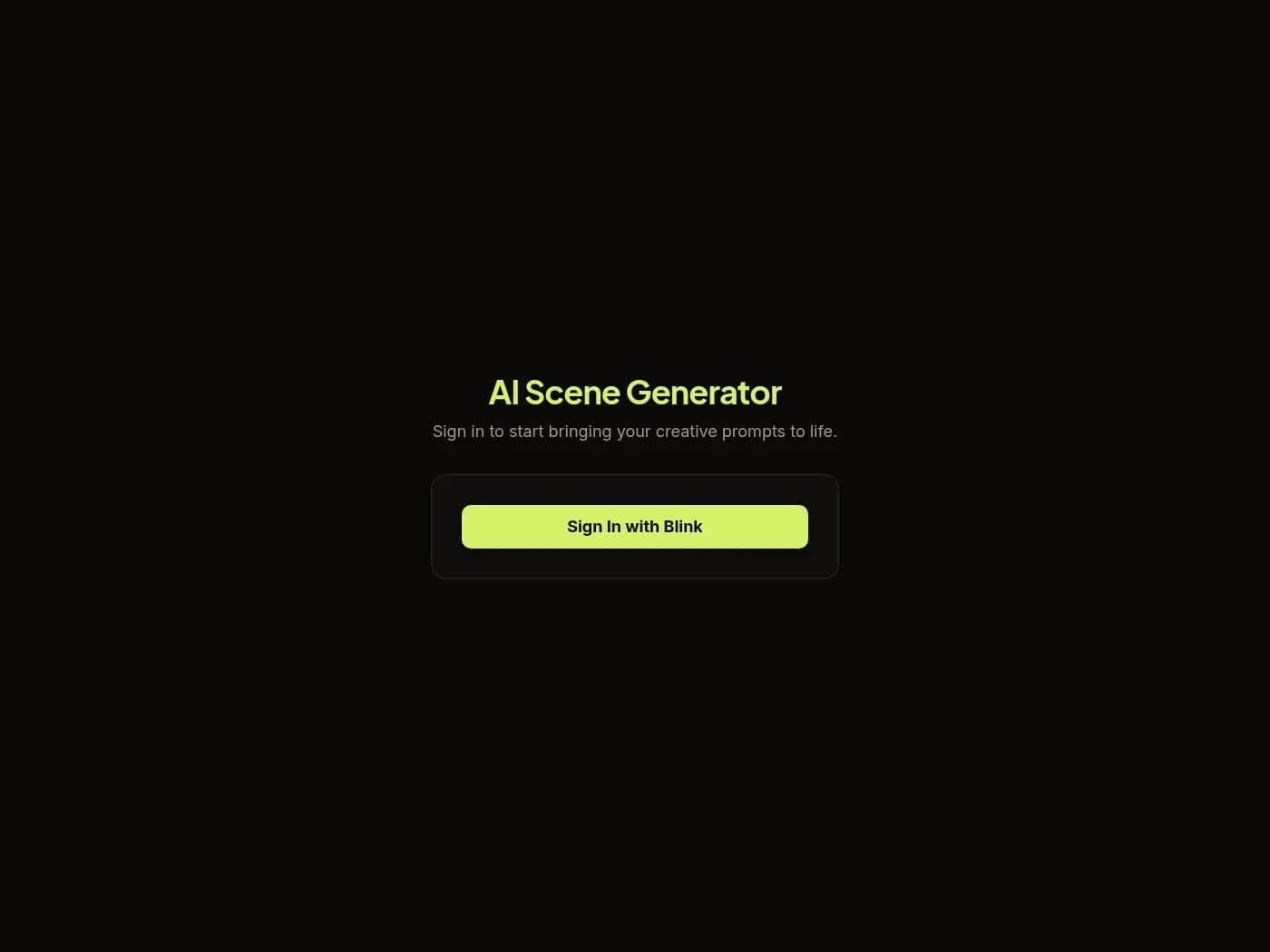 AI Image Scene Generator