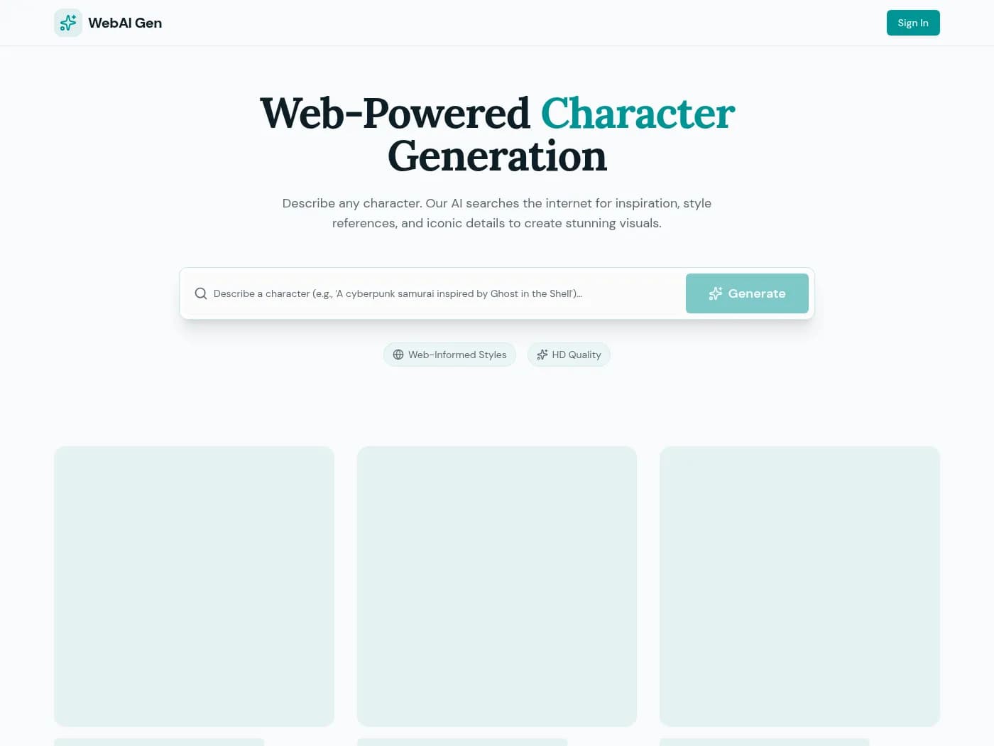 Web AI Image Gen