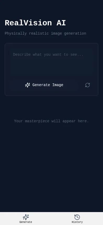 RealVision AI Image Generator