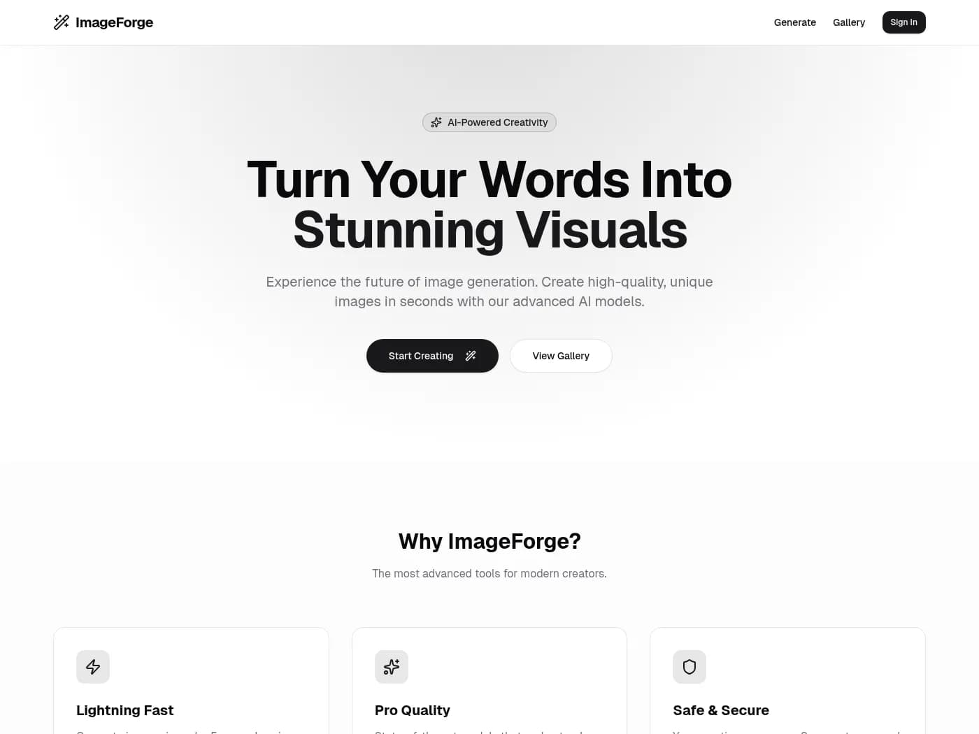 AI ImageForge