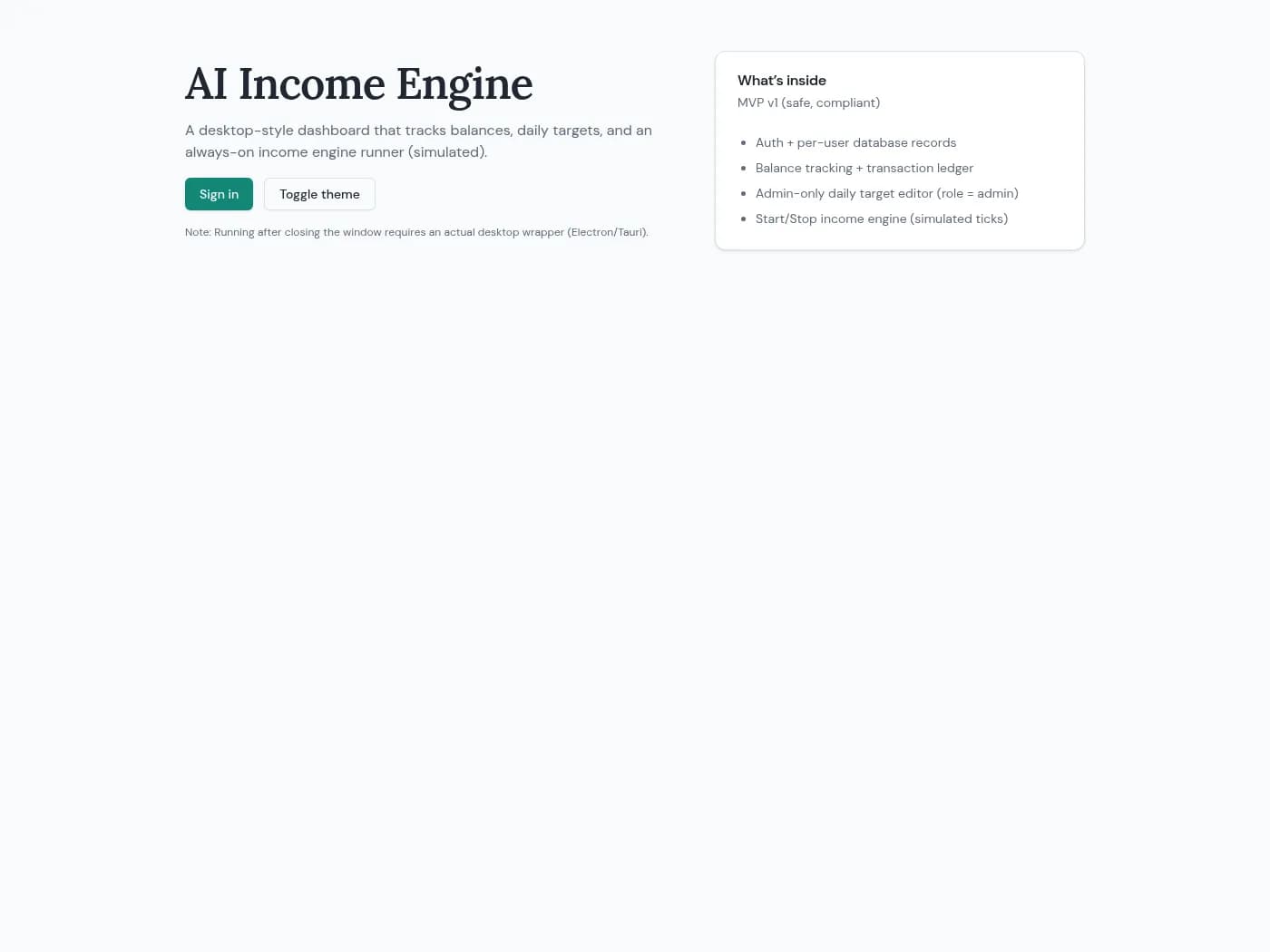 AI Income Engine