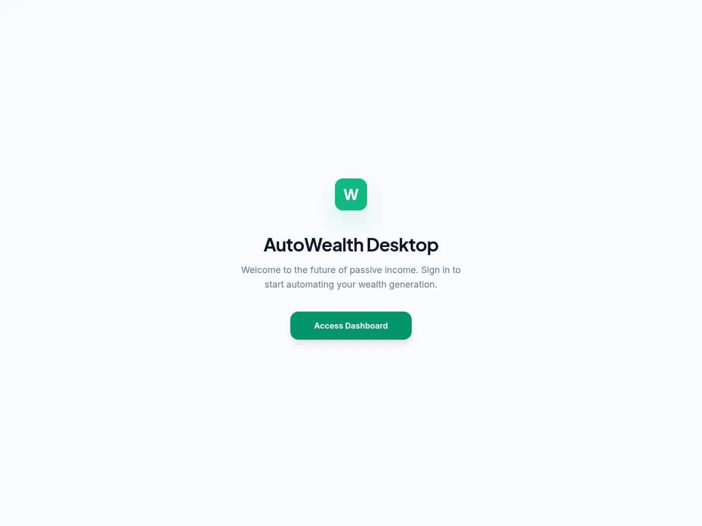 AutoWealth Desktop App
