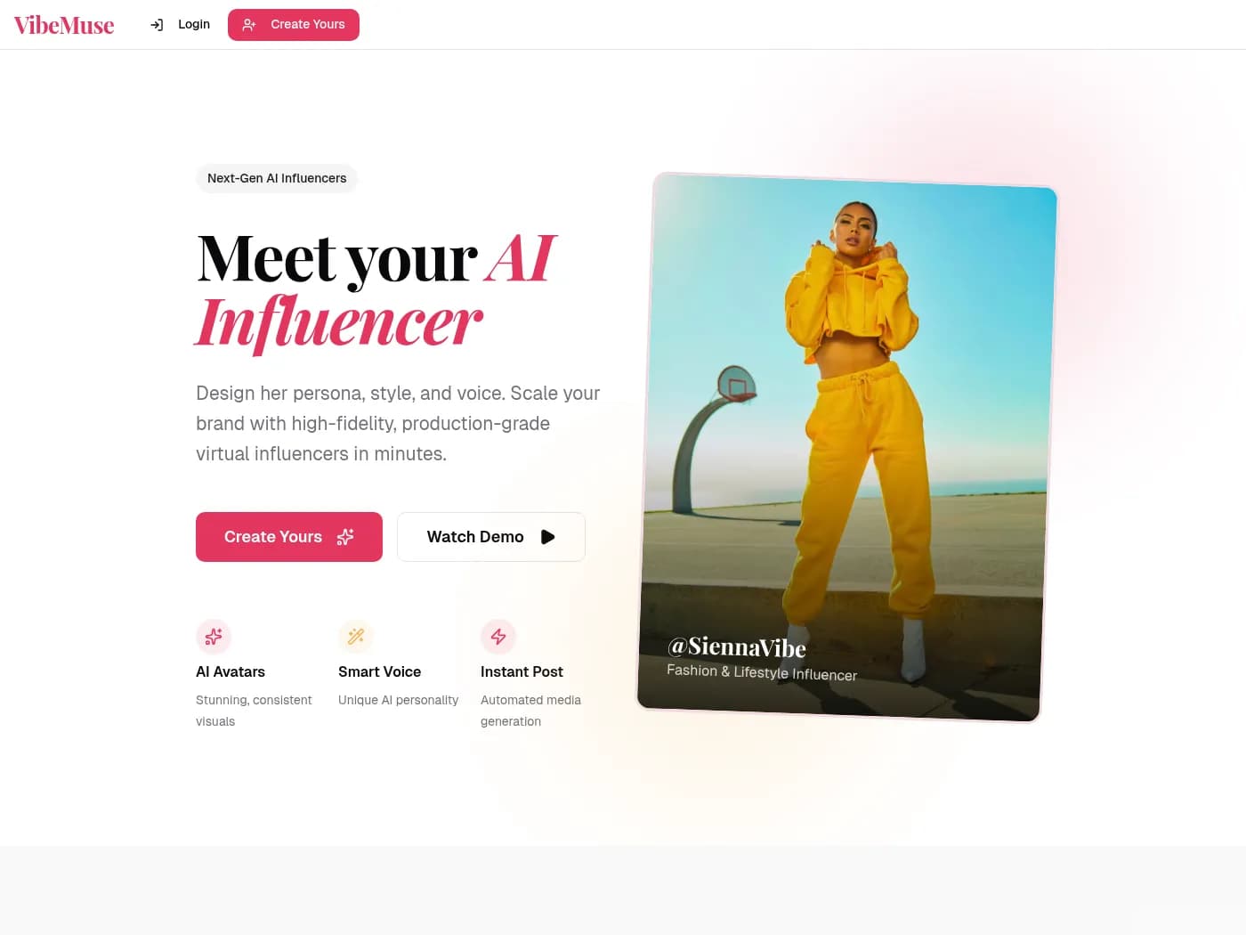 VibeMuse AI Influencer