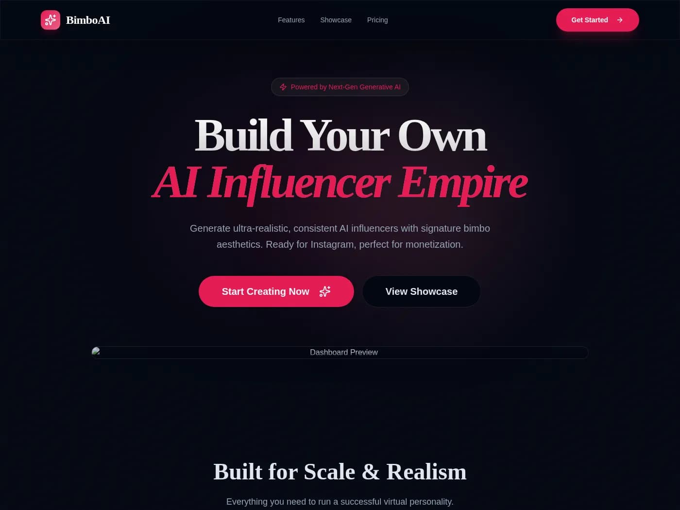 Bimbo AI Influencer Gen