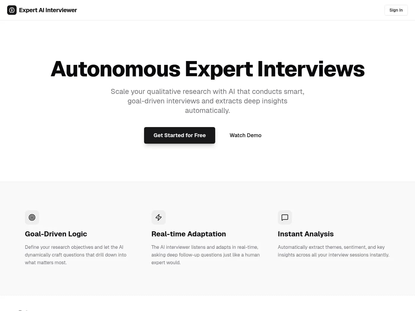 Expert AI Interviewer