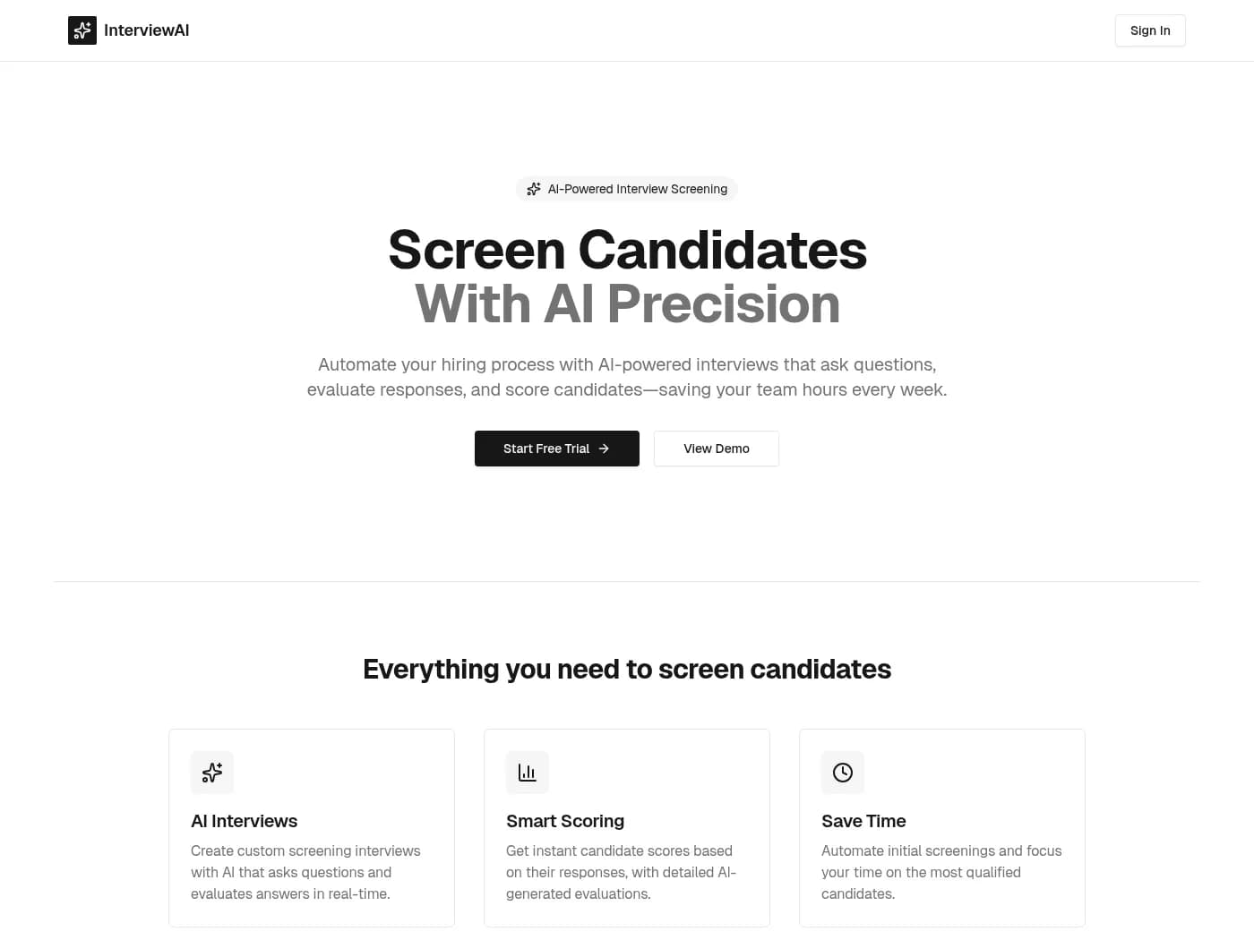 AI Interview Screener