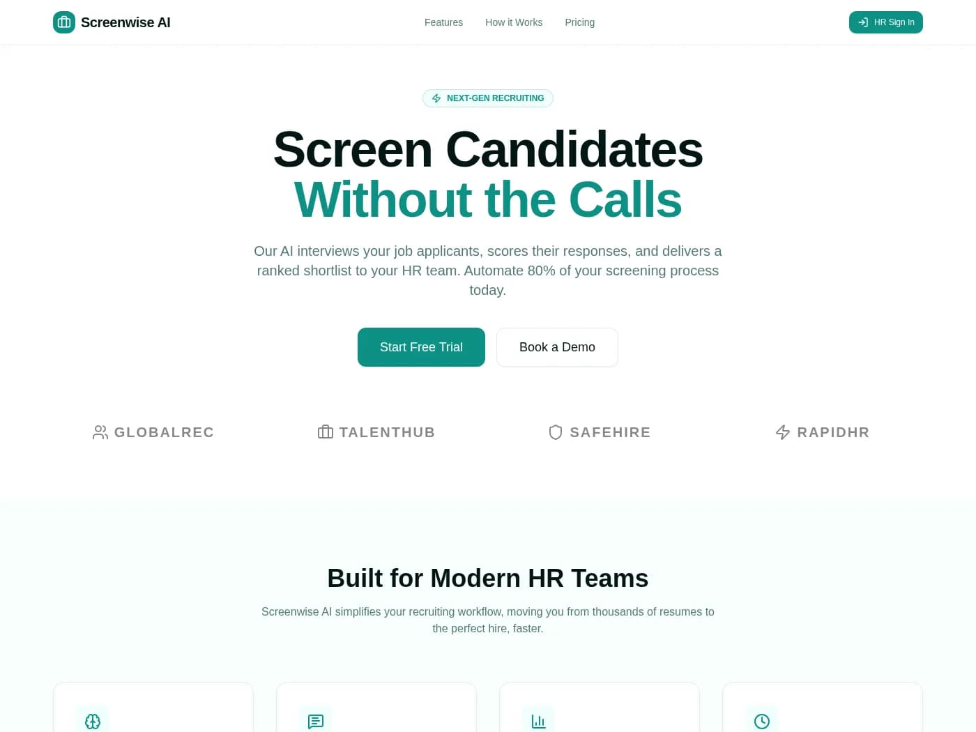 Screenwise AI Interviews