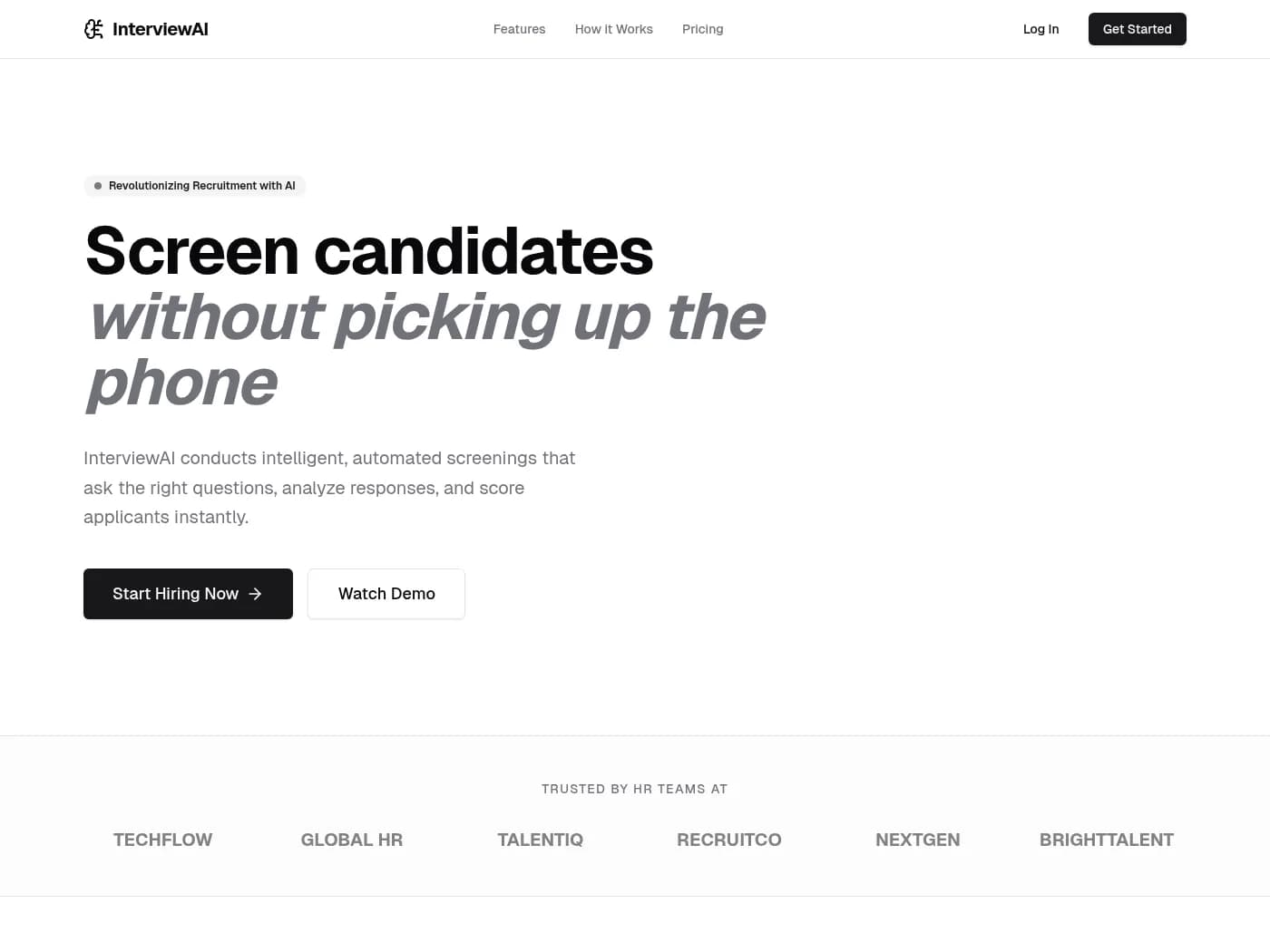 InterviewAI Screen