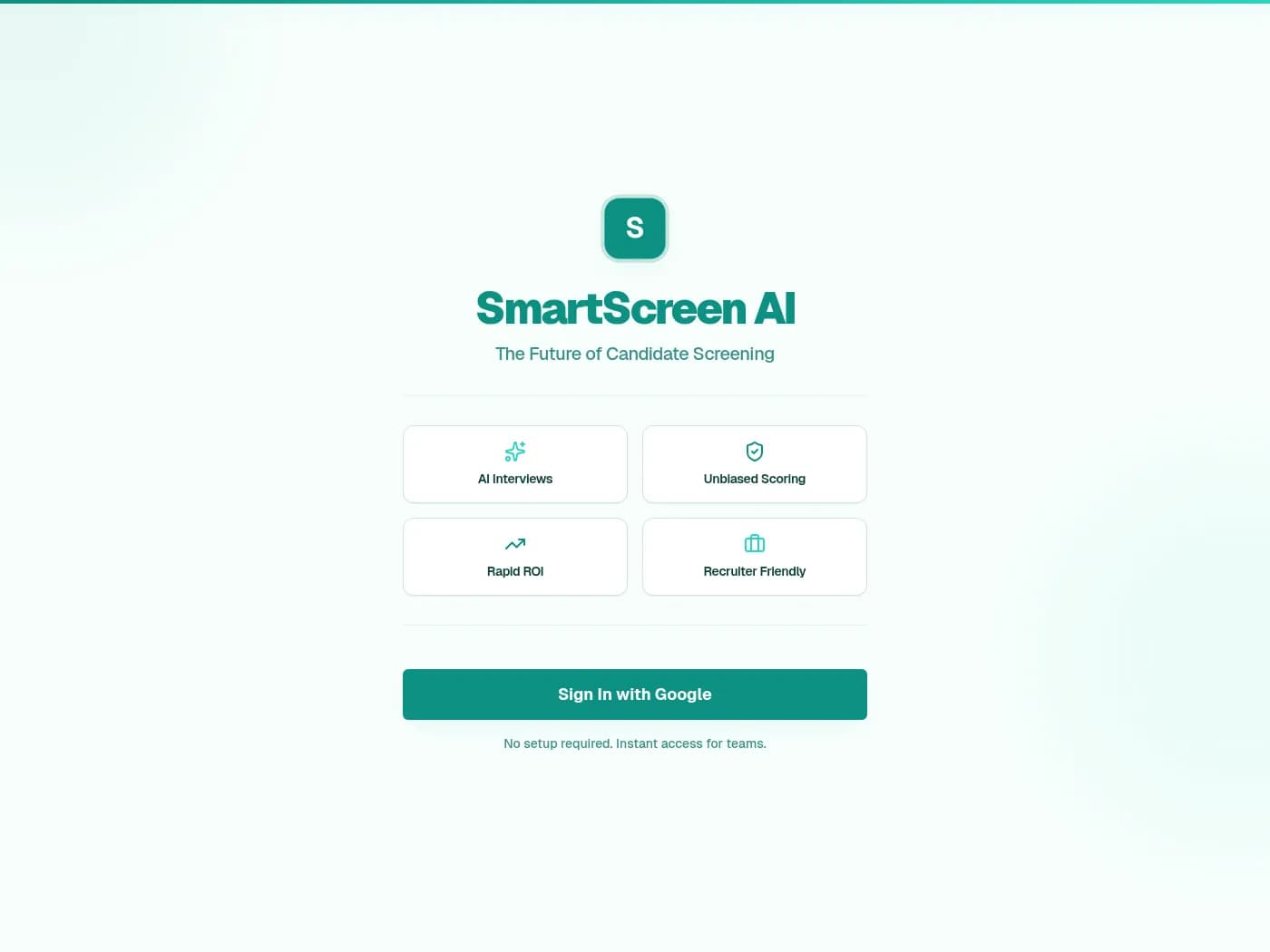 SmartScreen AI Interviews