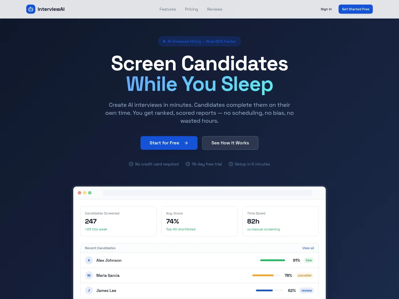 AI Interview Screen