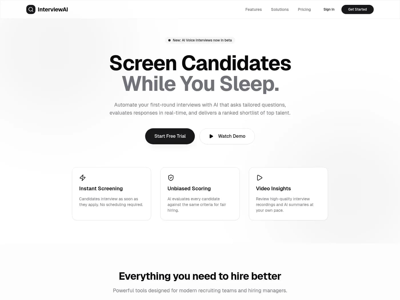 AI Interview Screener