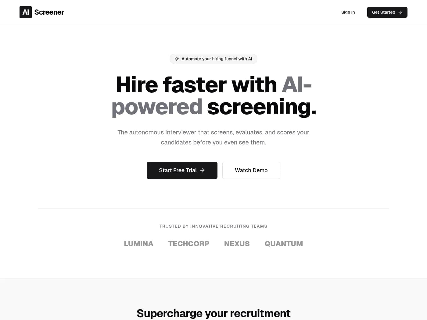 AI Interview Screener