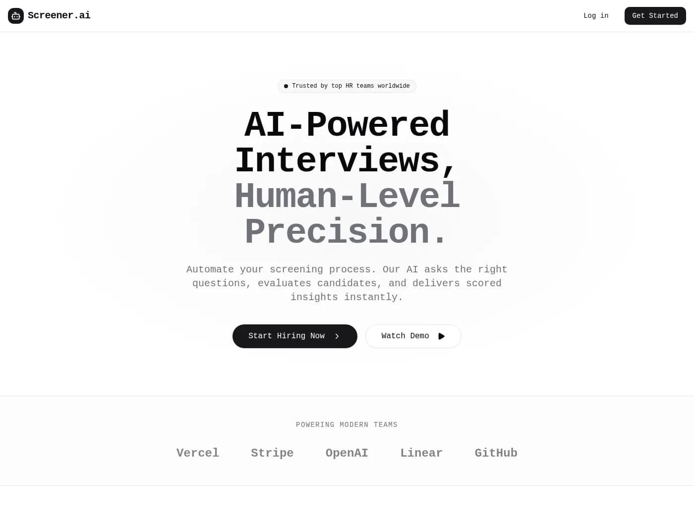 AI Interview Screener
