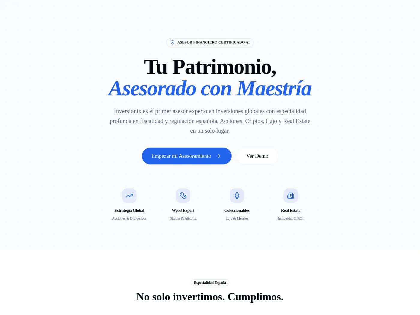 Inversionix Advisor