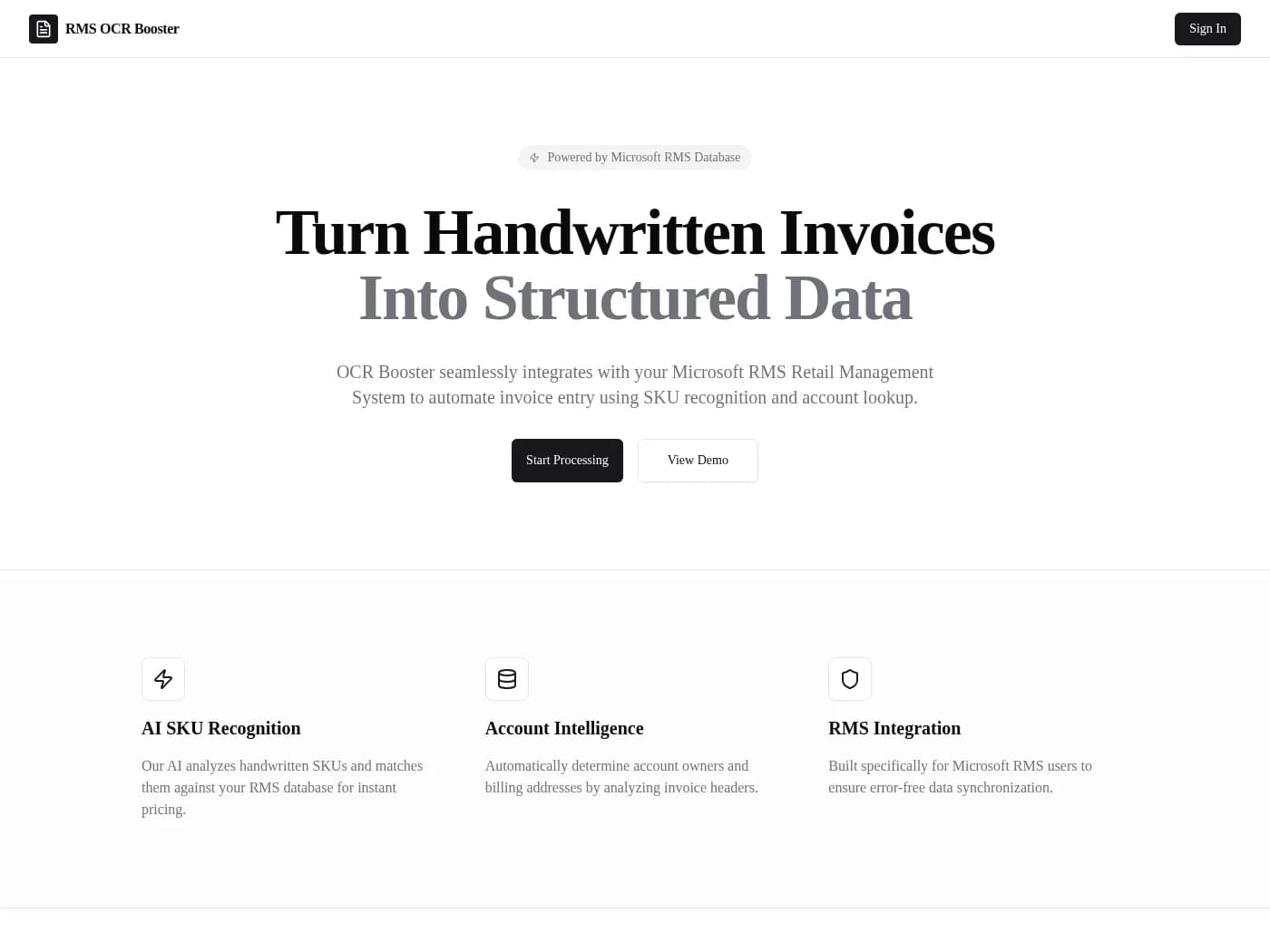 AI Invoice OCR Booster