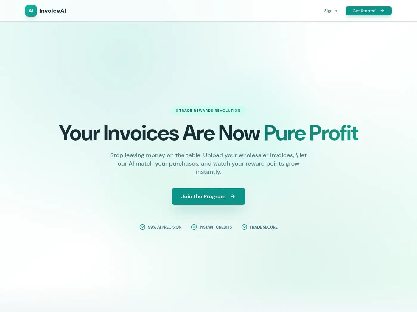 InvoiceAI Rewards Portal