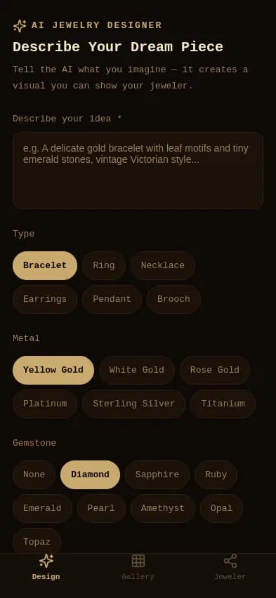 AI Jewelry Designer
