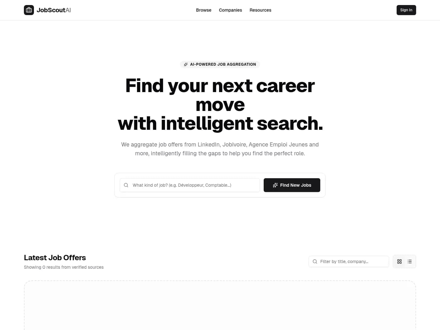 JobScout AI Aggregator