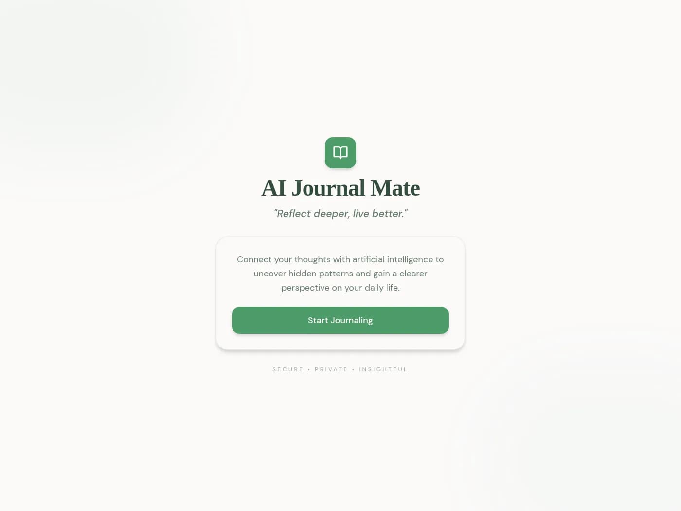 AI Journal Mate