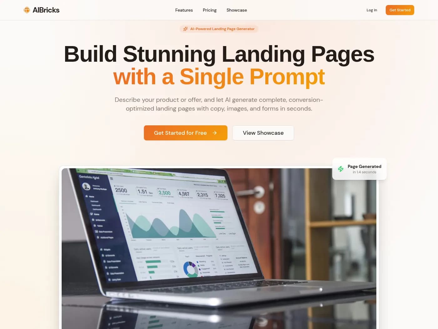 AIBricks Landing Builder