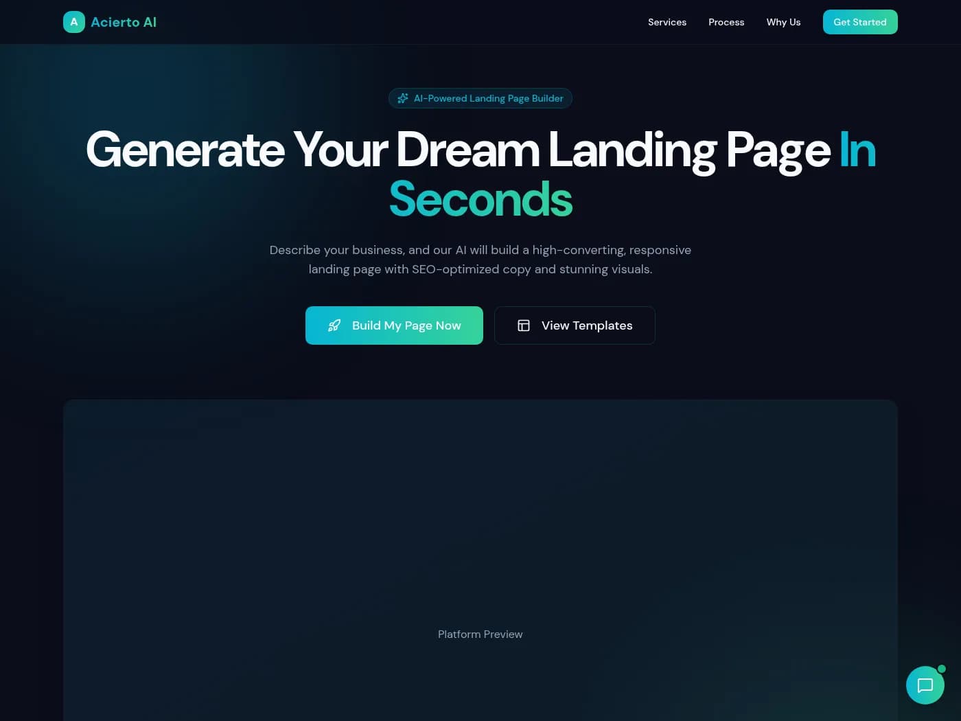 Acierto AI Landing Builder
