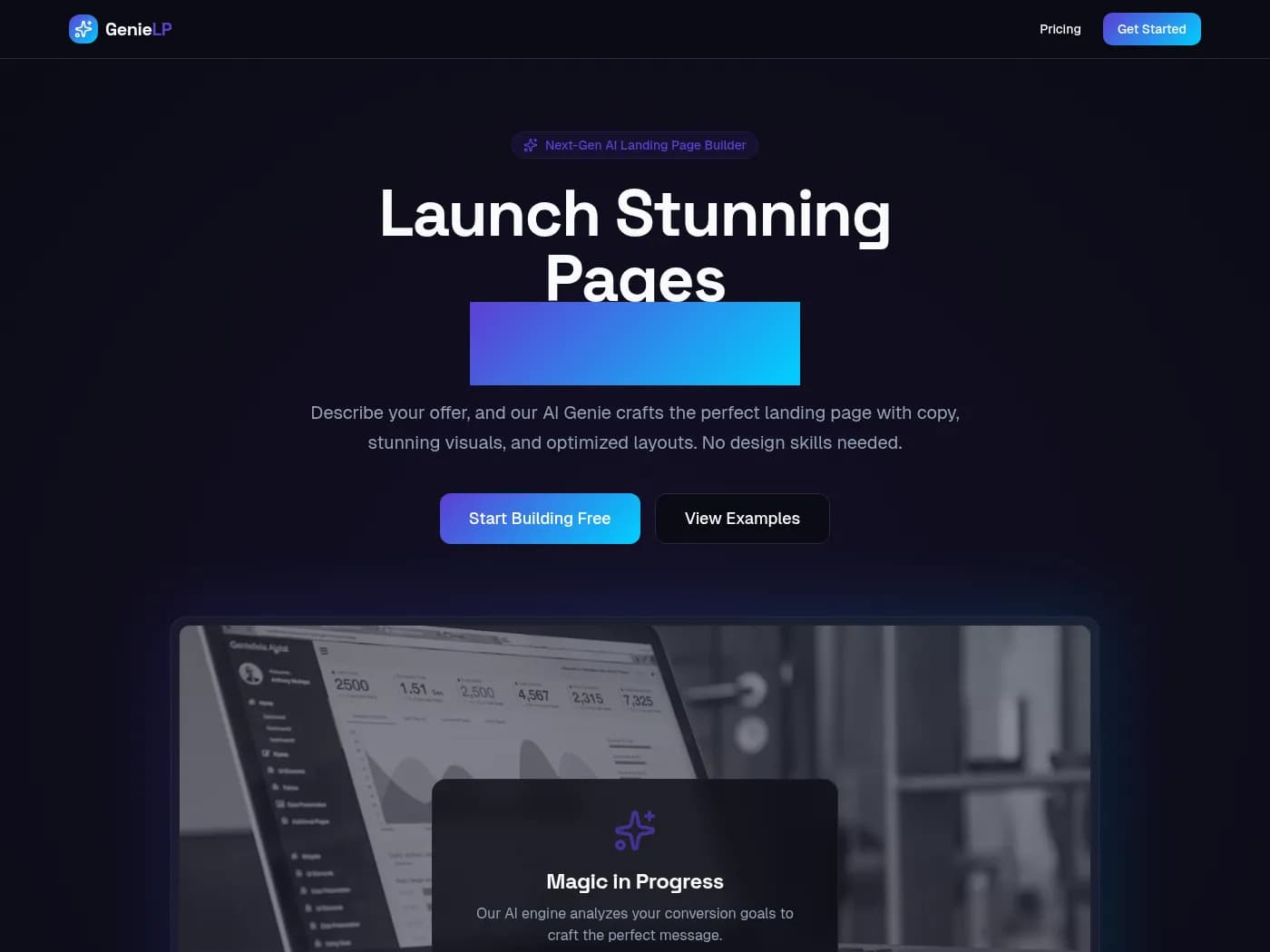 AI Landing Page Genie
