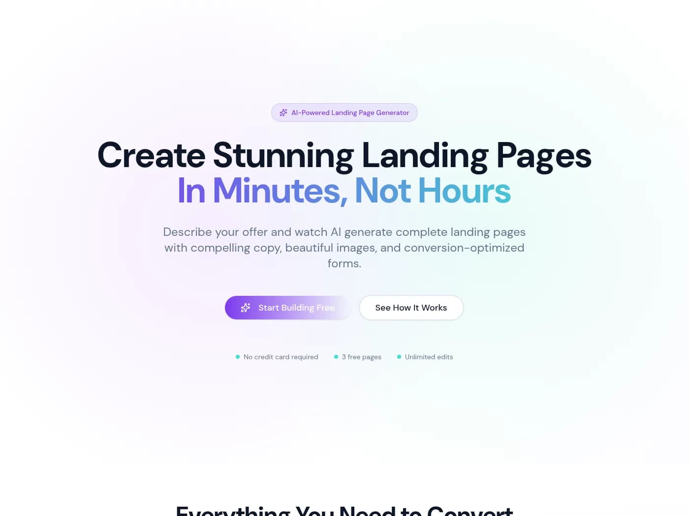 AI Landing Page Builder