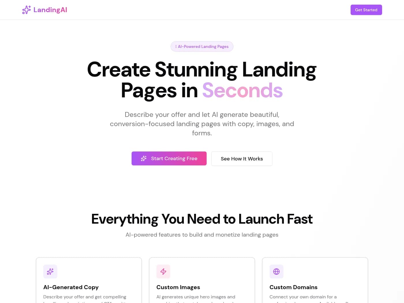 AI Landing Page Builder