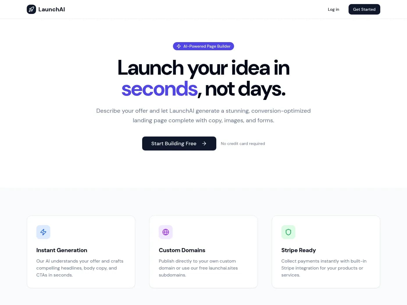 AI Landing Builder